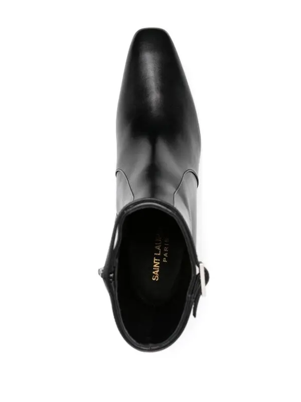 Saint Laurent Joelle 70mm Leather Boots