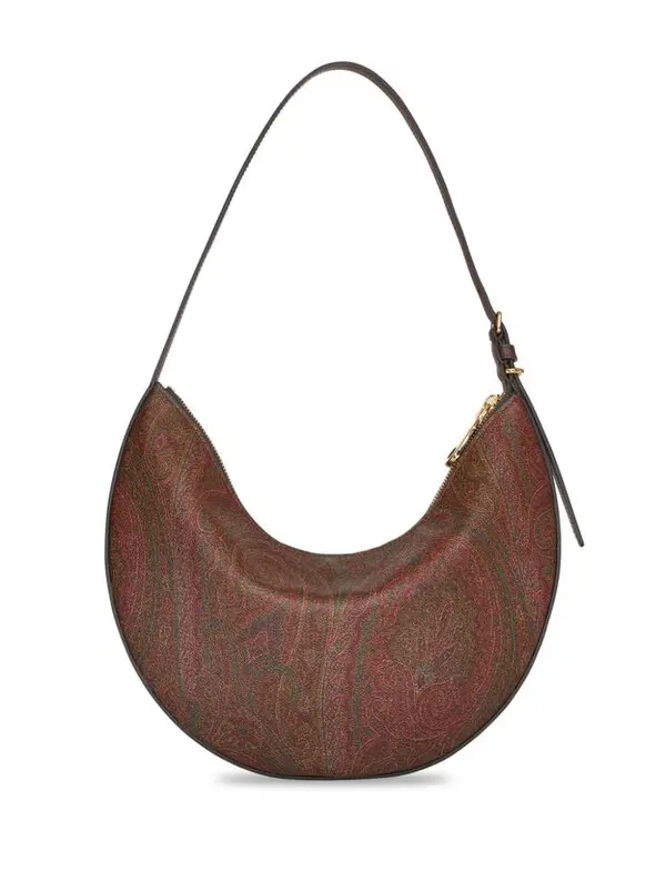 Etro Essential Arnica Bag In Paisley Print - Brown