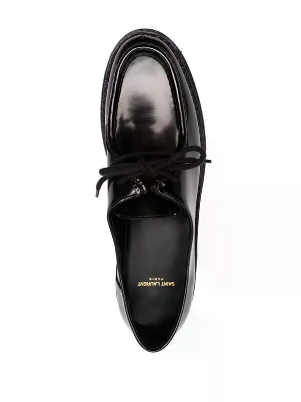 Saint Laurent Marbeuf Leather Derby Shoes