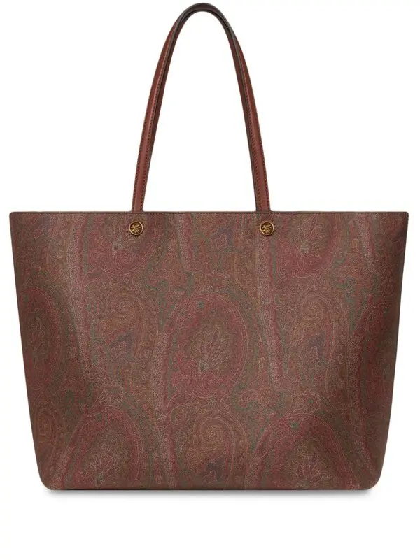 Etro Essential Maxi Tote Bag - Brown