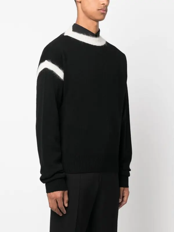 Saint Laurent Bicolour Knitted Jumper