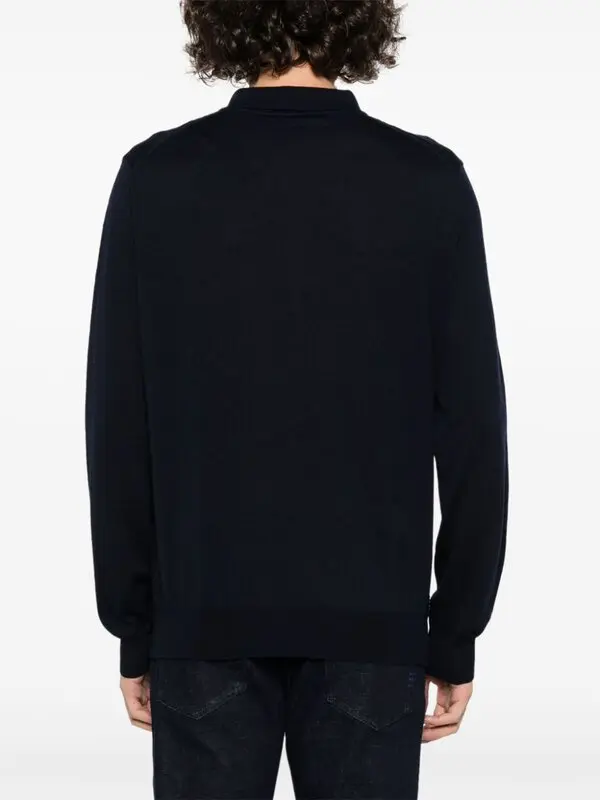Corneliani Fine-knit Virgin Wool Polo Shirt