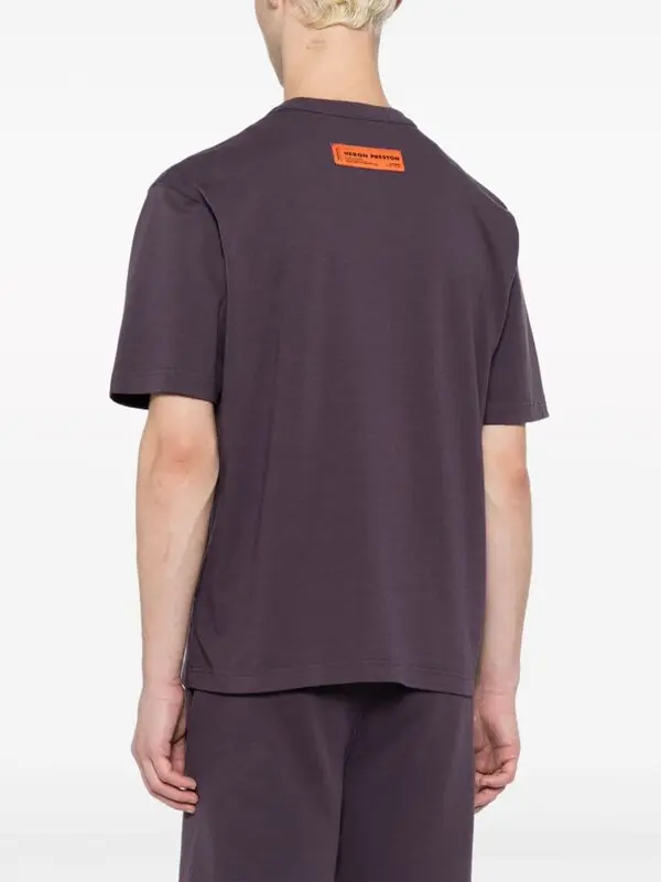 Heron Preston Censored Heron Cotton T-shirt - Purple