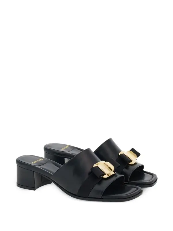 FERRAGAMO Vara 40mm Mules - Black