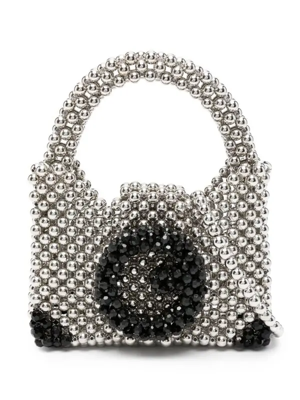Germanier Bead-embellished Tote - Silver