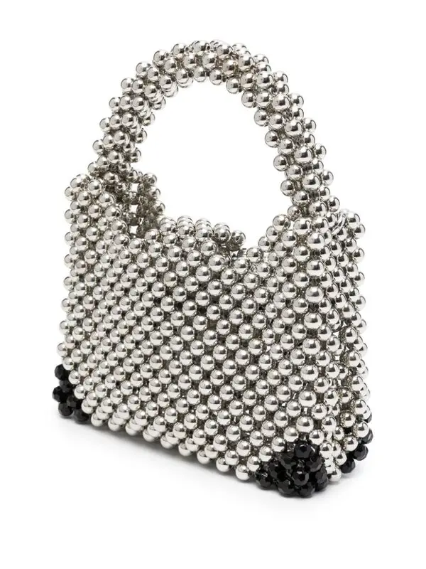 Germanier Bead-embellished Tote - Silver