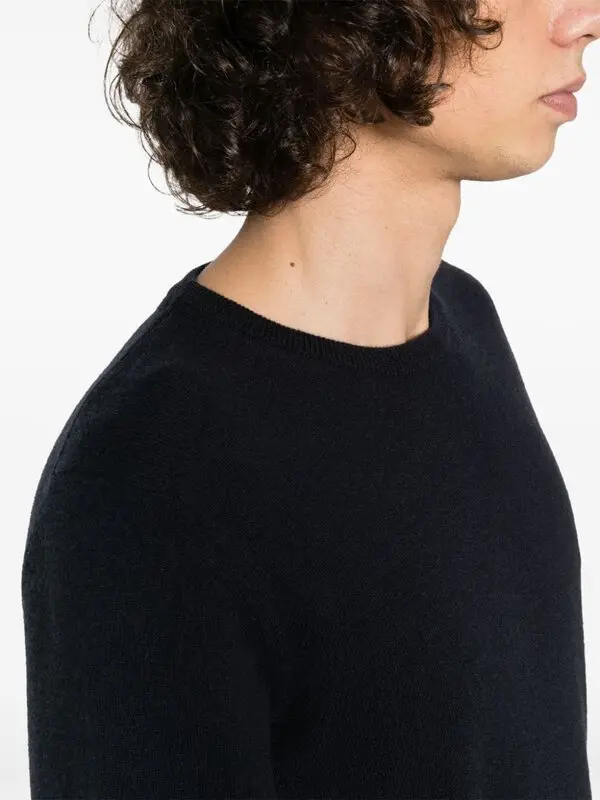 Corneliani Crew-neck Fine-knit Jumper - Blue