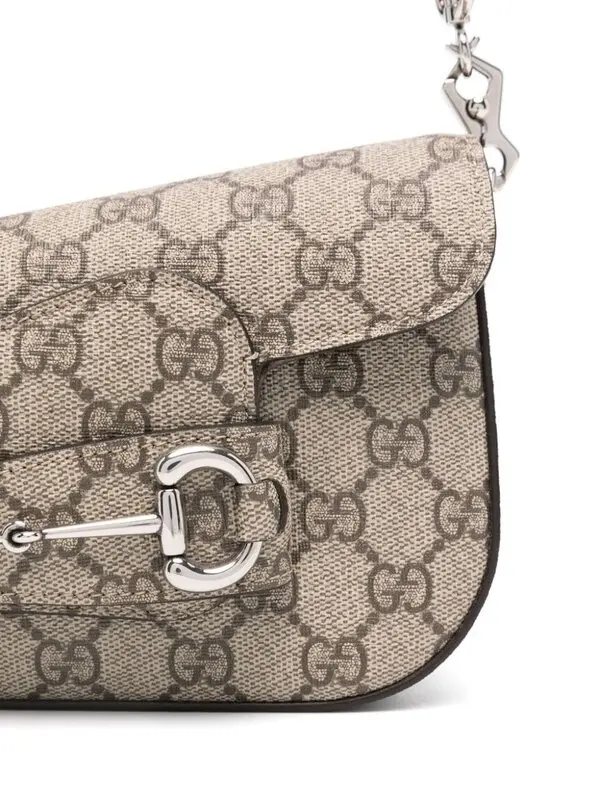 Gucci Mini Horsebit 1955 Shoulder Bag - Neutrals