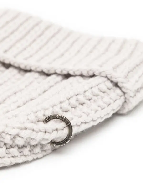 Werkstatt:München Ring-detail Ribbed Beanie