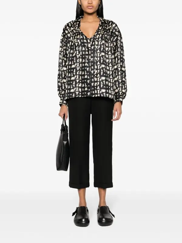 Max & Moi Lua Silk Blouse