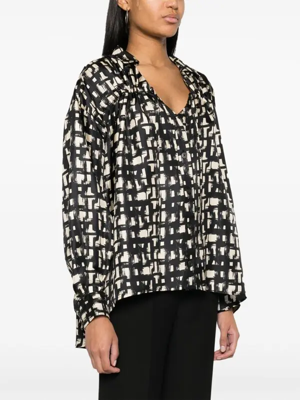 Max & Moi Lua Silk Blouse
