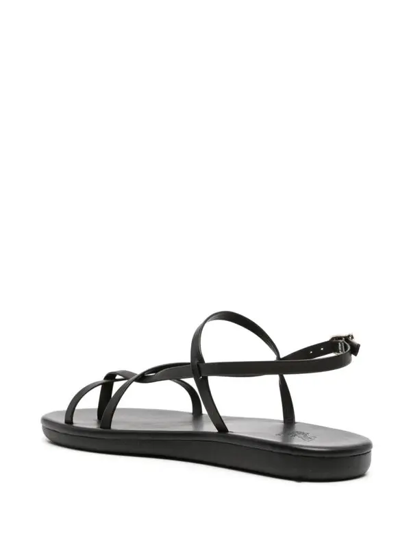 ANCIENT GREEK SANDALS Alethea Flat Sandals - Black