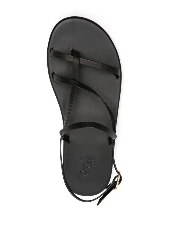 ANCIENT GREEK SANDALS Alethea Flat Sandals - Black