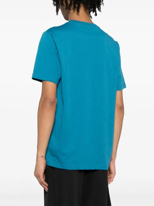 Paul Smith Zebra Logo-appliqué T-shirt - Blue