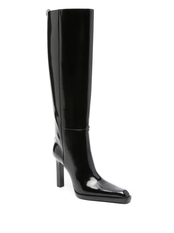 Saint Laurent Nina 95mm Leather Boots