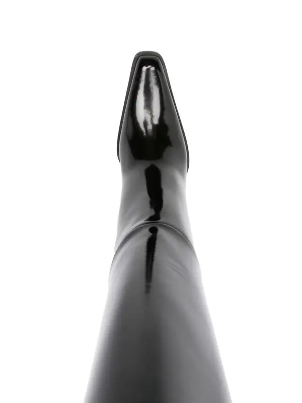 Saint Laurent Nina 95mm Leather Boots