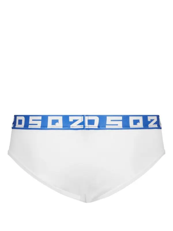 Dsquared2 Logo-print Strap Cotton-blend Briefs