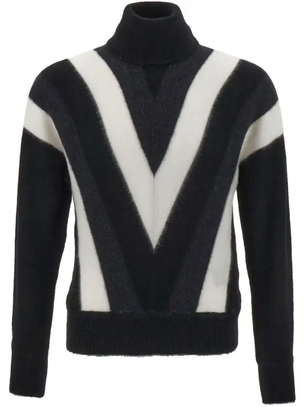 Saint Laurent Graphic-print Wool Jumper