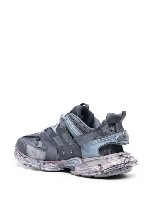 Balenciaga Track Distressed Sneakers - Blue