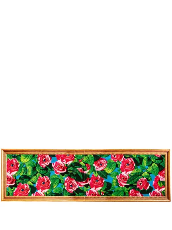 SELETTI Roses With Eyes Mat - Multicolour