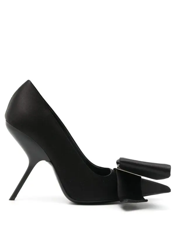 FERRAGAMO Asymmetric Bow 105mm Pumps