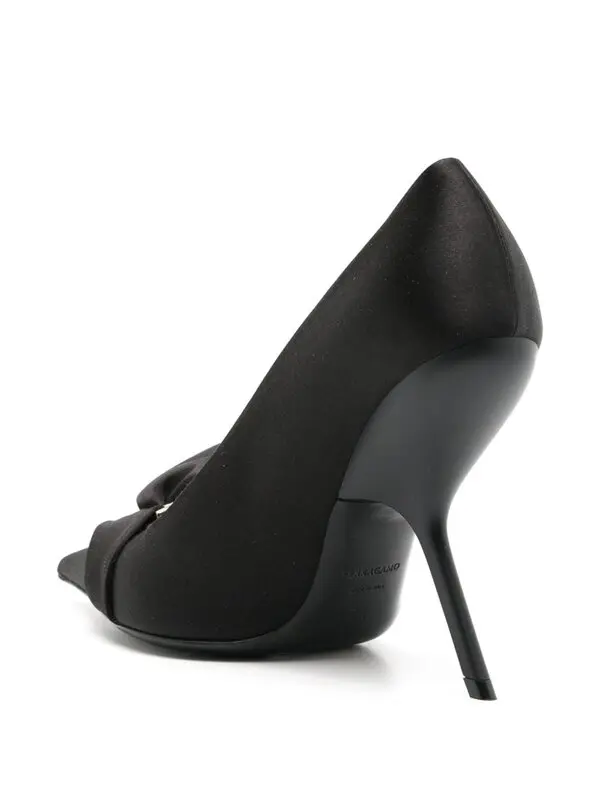 FERRAGAMO Asymmetric Bow 105mm Pumps