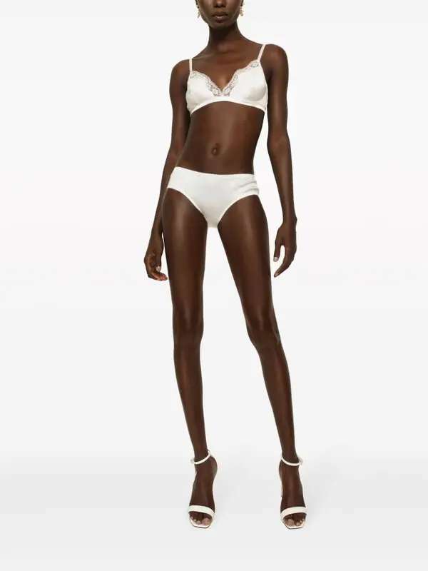 Dolce & Gabbana Lace-detail Bra - White