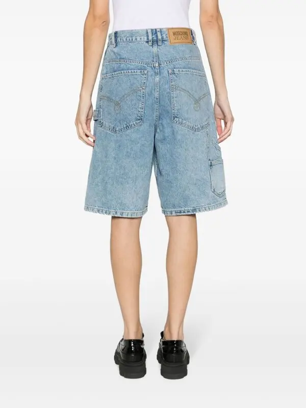 Moschino Wide-leg Denim Shorts