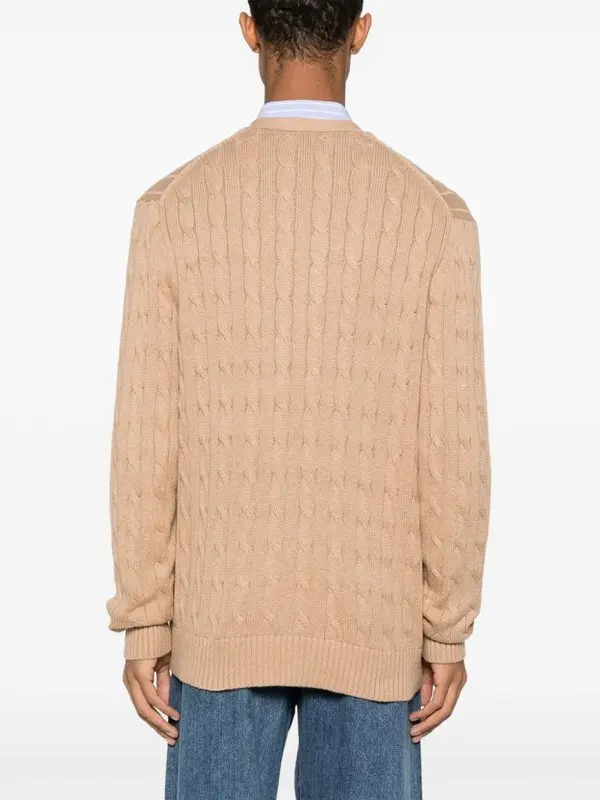 Polo Ralph Lauren Cable-knit Cotton Cardigan - Brown