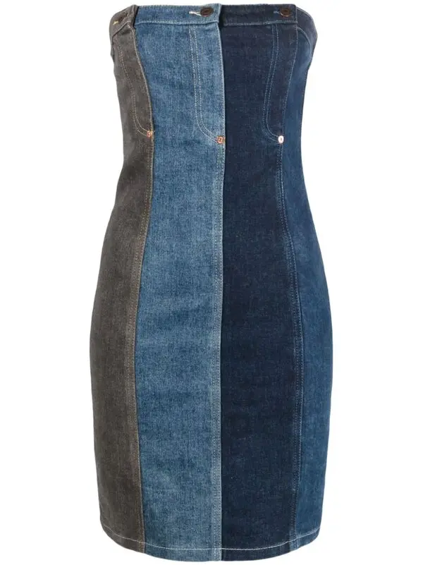 Moschino Layered Denim Dress
