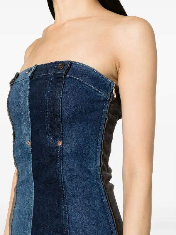 Moschino Layered Denim Dress