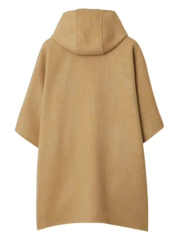 Burberry Embroidered Hooded Cashmere Cape - Neutrals