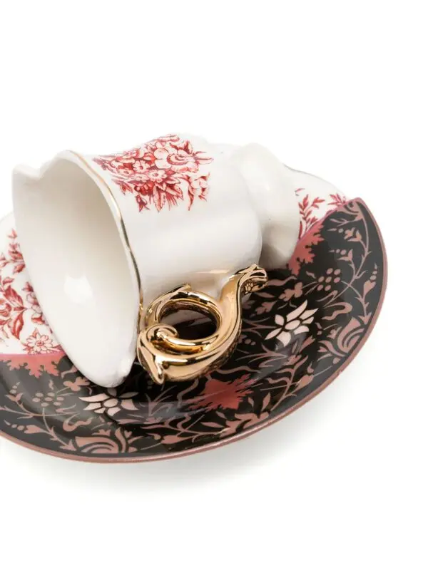 SELETTI Hybrid Sagala Floral-print Coffee Cup Set