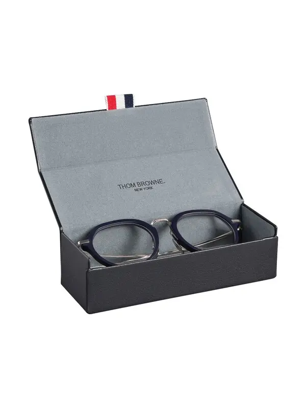 Thom Browne Round-frame Glasses - Blue