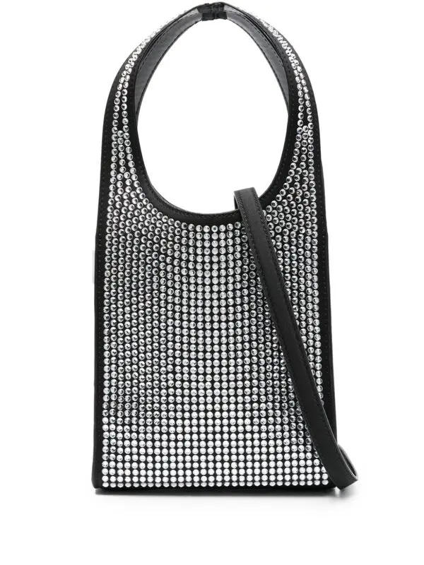 Coperni Mini Swipe Crystal-embellished Tote Bag