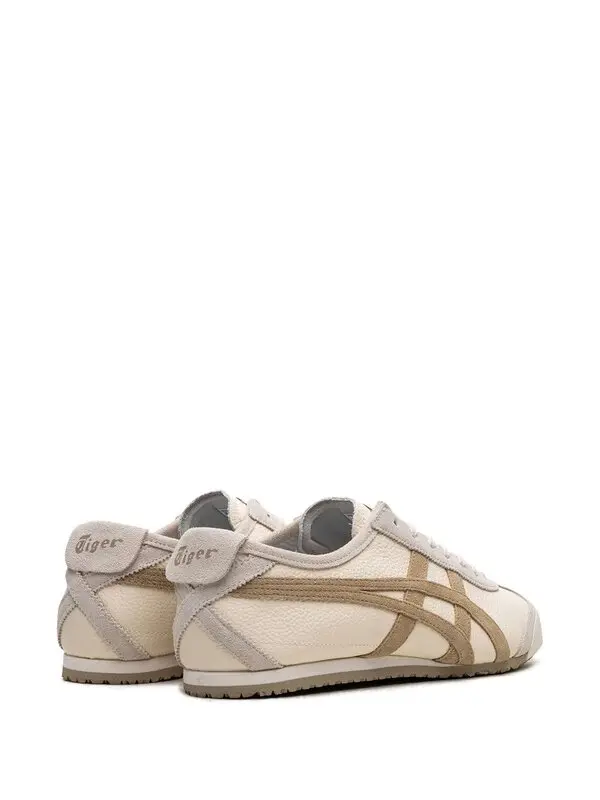 Onitsuka Tiger Mexico 66 Vin White/grey/brown Leather Suede Sneakers - Neutrals