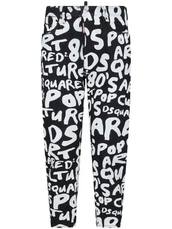 Dsquared2 Logo-print Slim-leg Jeans