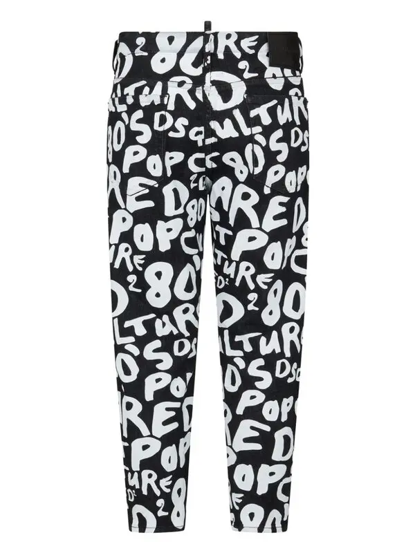 Dsquared2 Logo-print Slim-leg Jeans