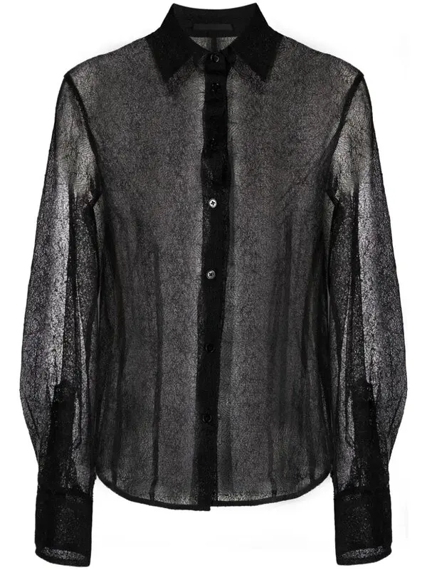 Helmut Lang Mesh Button-up Shirt