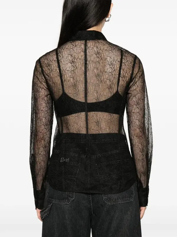 Helmut Lang Mesh Button-up Shirt