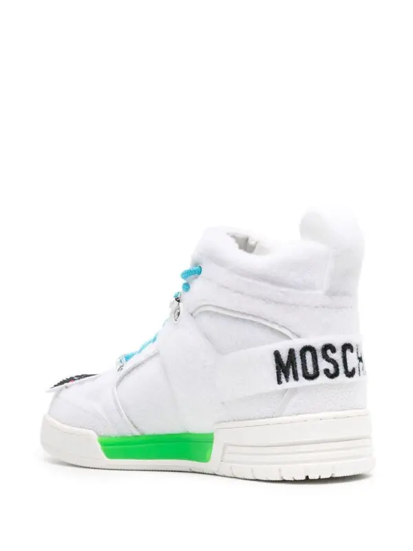 Moschino Touch-appliqué High-top Sneakers