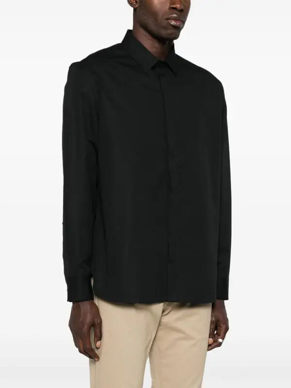 Saint Laurent Poplin Shirt - Black