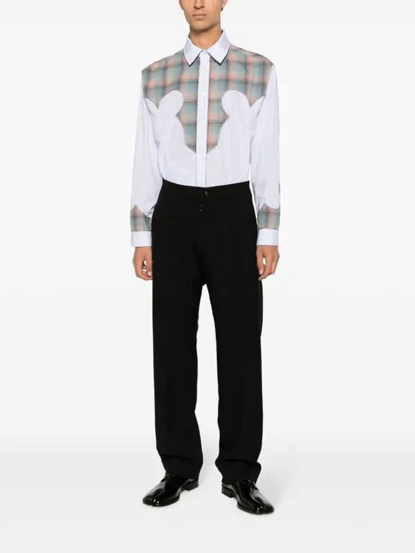 MAISON MARGIELA Paneled Pinstripe Shirt