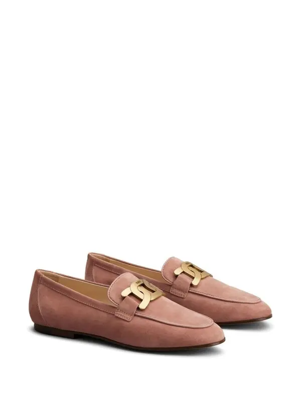TOD'S Logo-engraved Suede Loafers