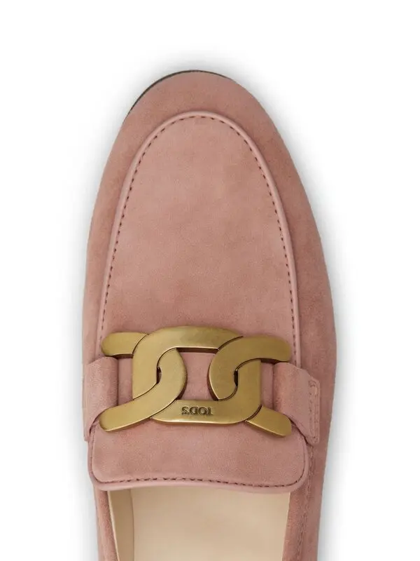TOD'S Logo-engraved Suede Loafers
