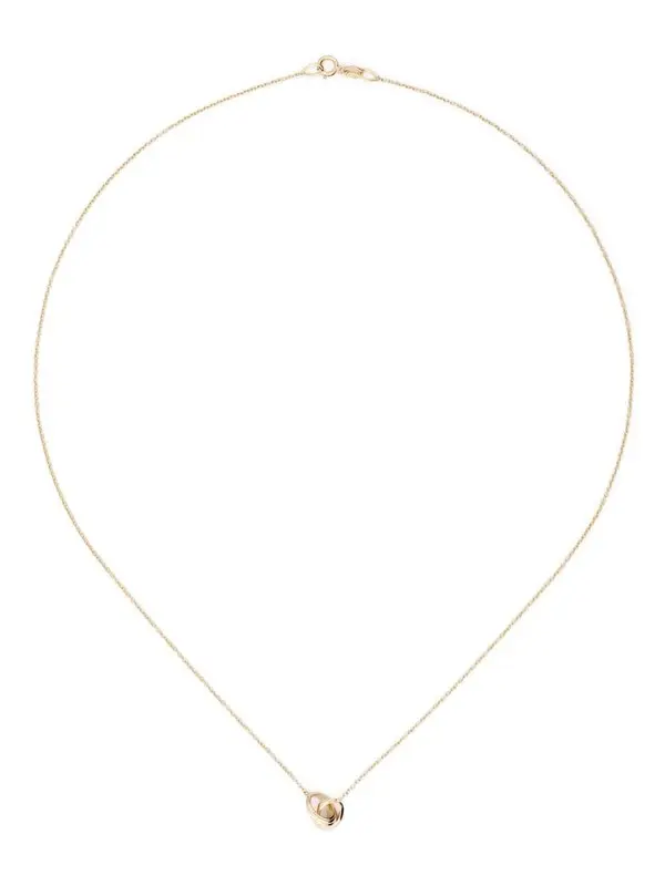 Lizzie Mandler 18kt Yellow Micro Crescent Link Necklace