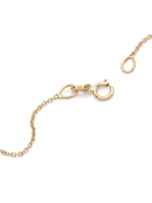 Lizzie Mandler 18kt Yellow Micro Crescent Link Necklace