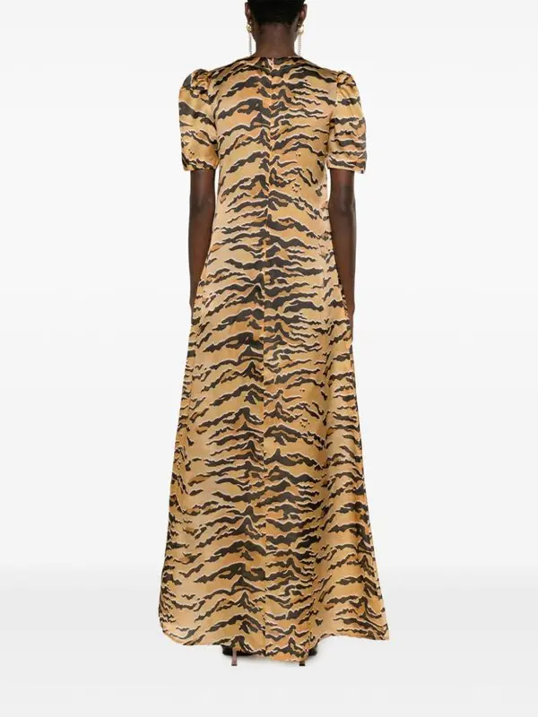 Zimmermann Matchmaker Tiger-print Maxi Dress