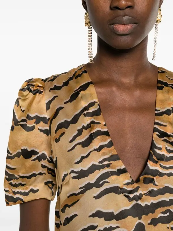 Zimmermann Matchmaker Tiger-print Maxi Dress