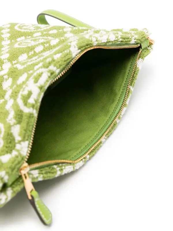 Tory Burch T Monogram Terrycloth Cluch Bag